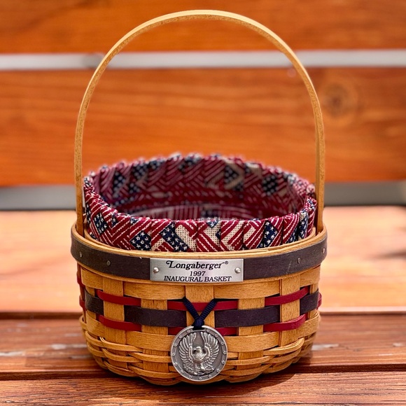 Longaberger | Accents | 997 Longaberger Inaugural Basket With Liner ...